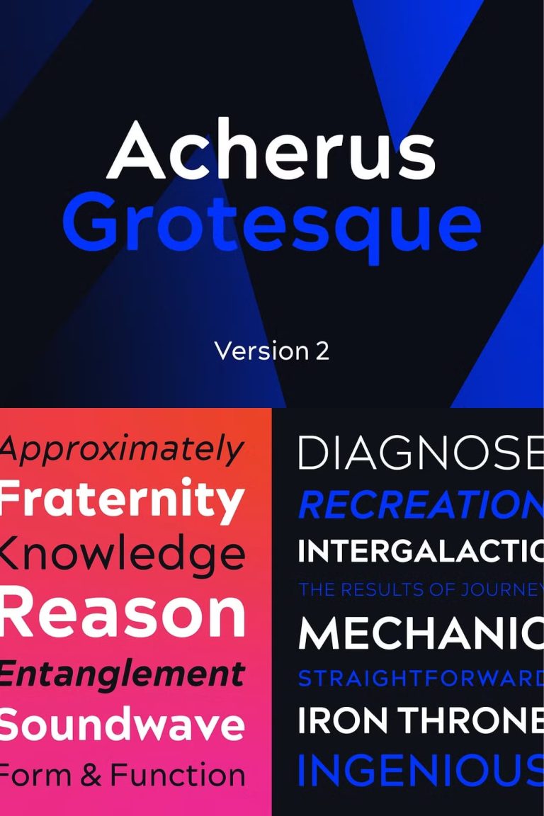 Acherus Grotesque - Leasted - Graphics Template Resources
