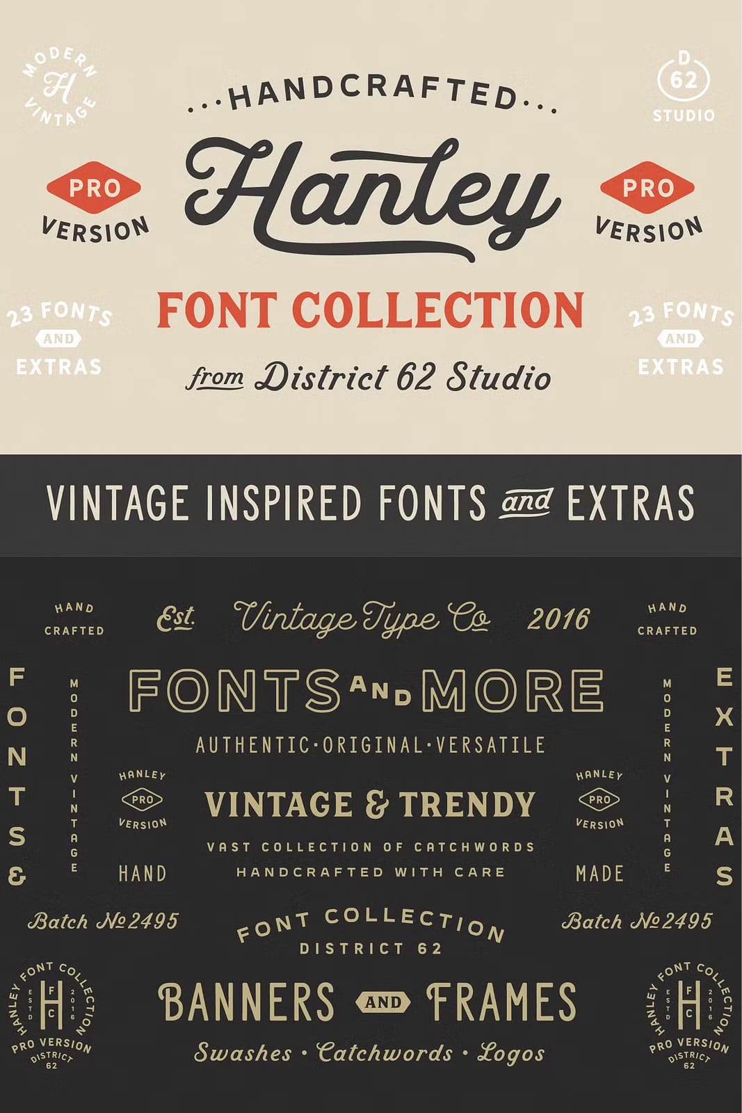 Hanley Pro Font Collection - Leasted - Graphics Template Resources