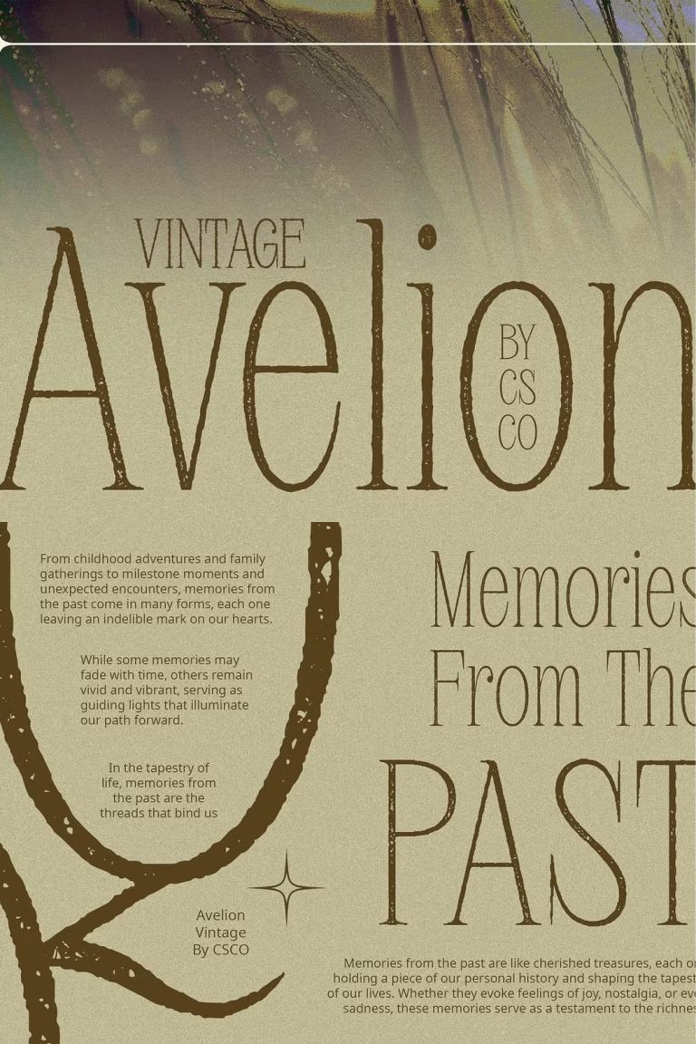 Avelion Vintage - Leasted - Graphics Template Resources