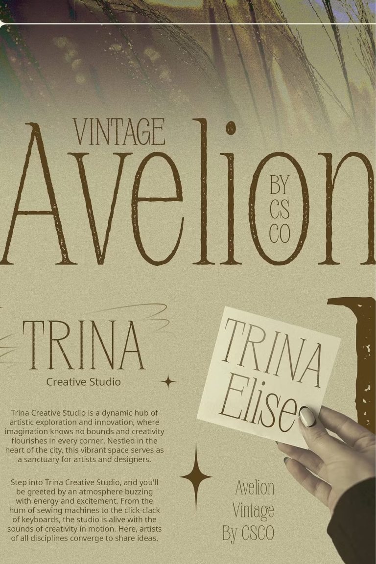 Avelion Vintage - Leasted - Graphics Template Resources