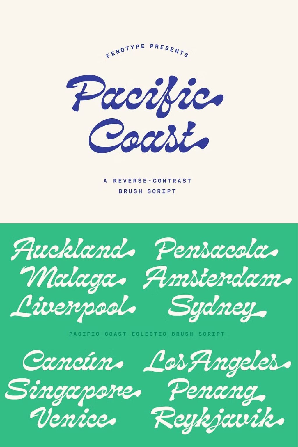 Pacific Coast Retro Script Font - Leasted - Graphics Template Resources