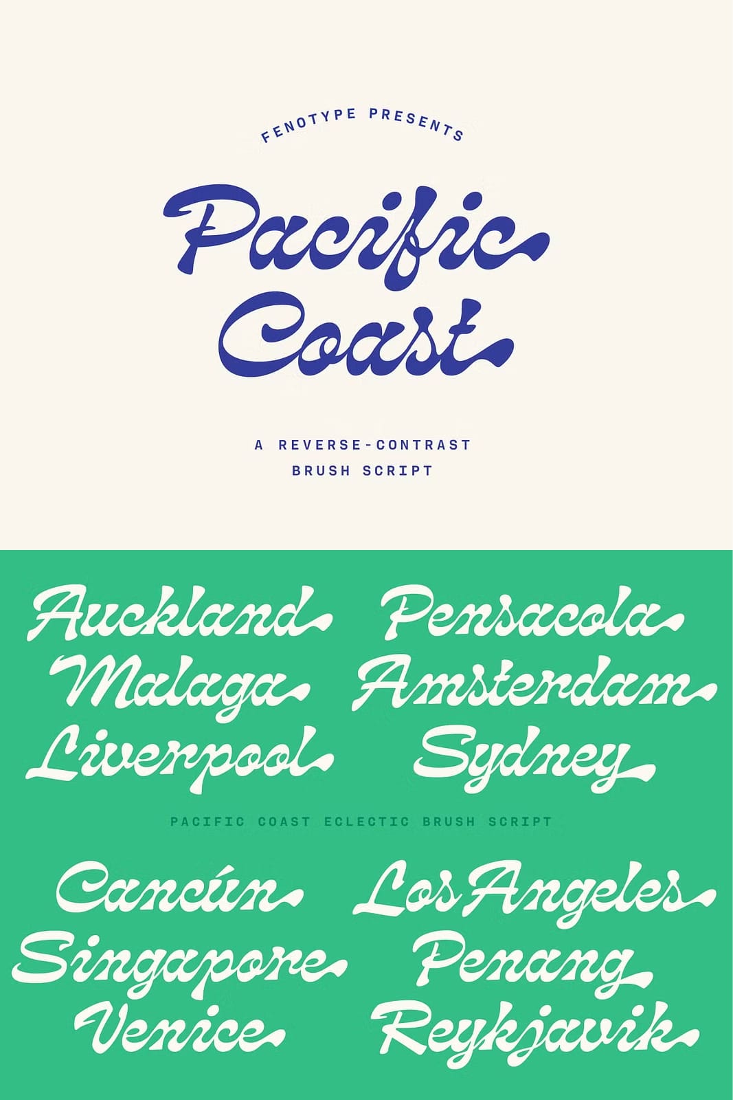 Pacific Coast Retro Script Font - Leasted - Graphics Template Resources