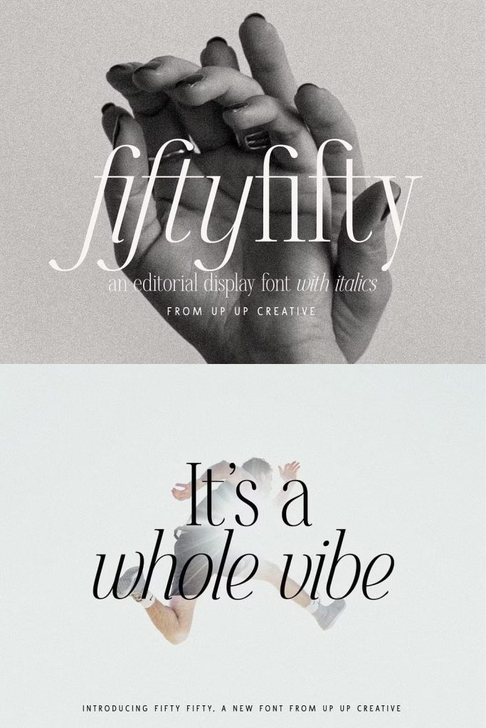 Fifty Fifty Serif Font with Italics - Leasted - Graphics Template Resources