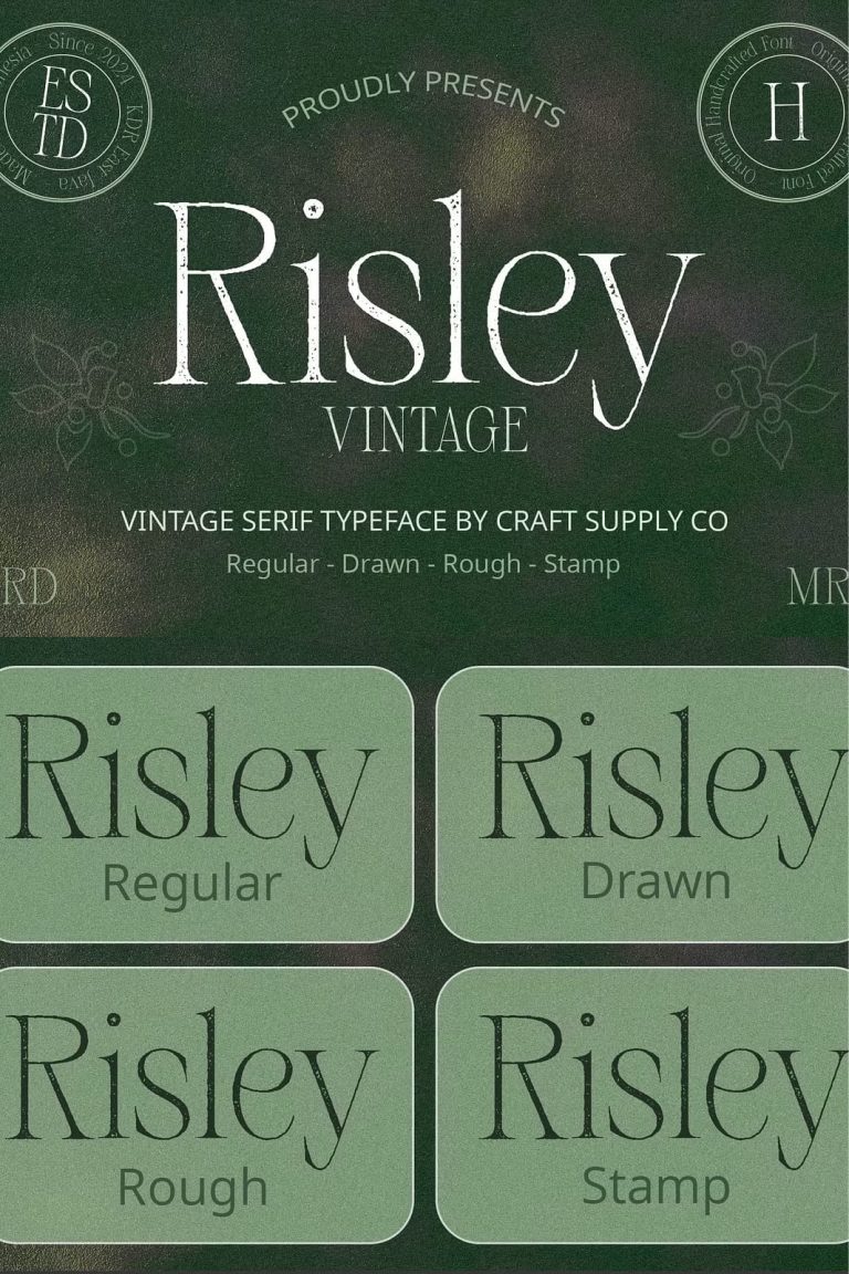 Risley Vintage - Leasted - Graphics Template Resources