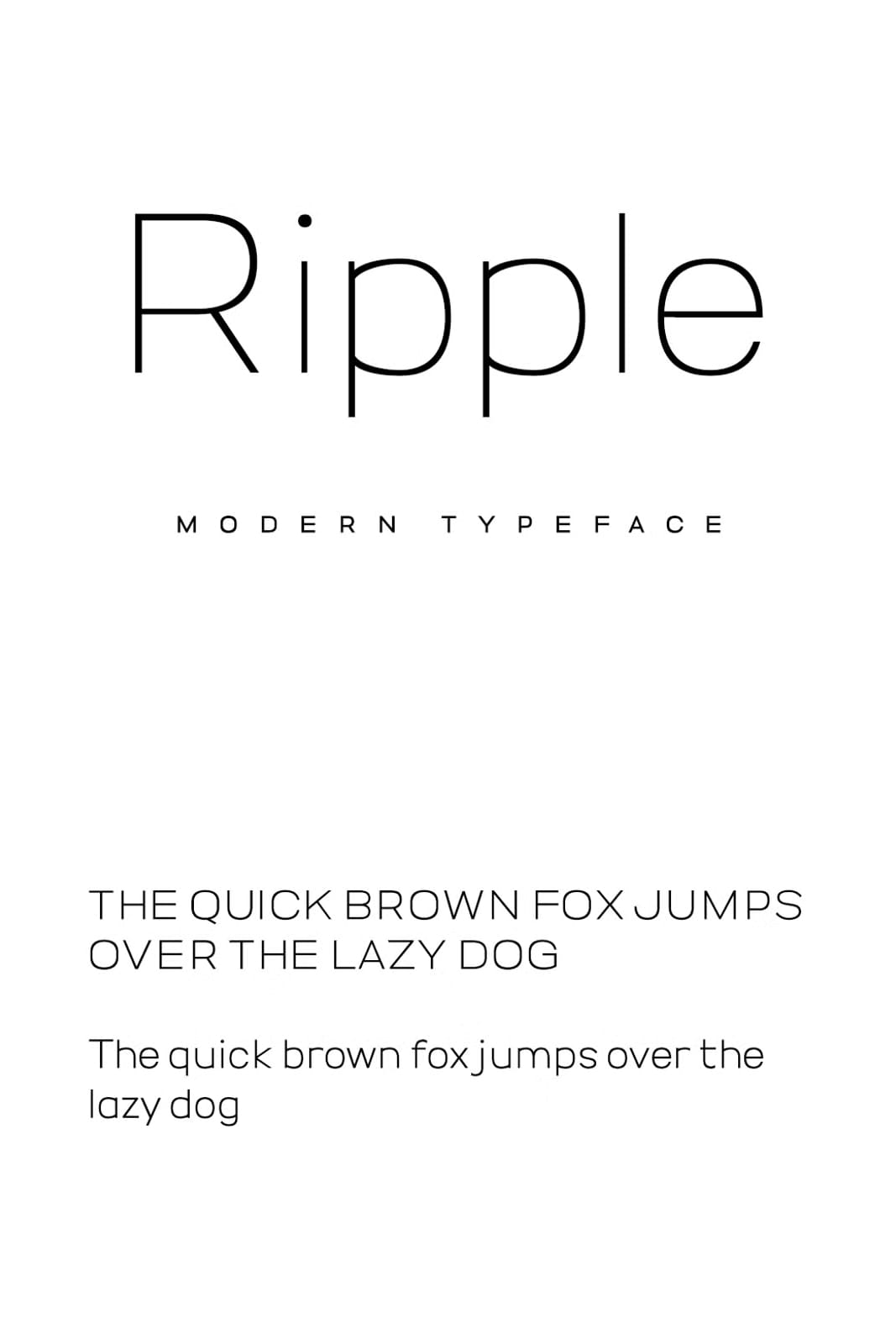 RIPPLE - Minimal & Modern Typeface - Leasted - Graphics Template Resources