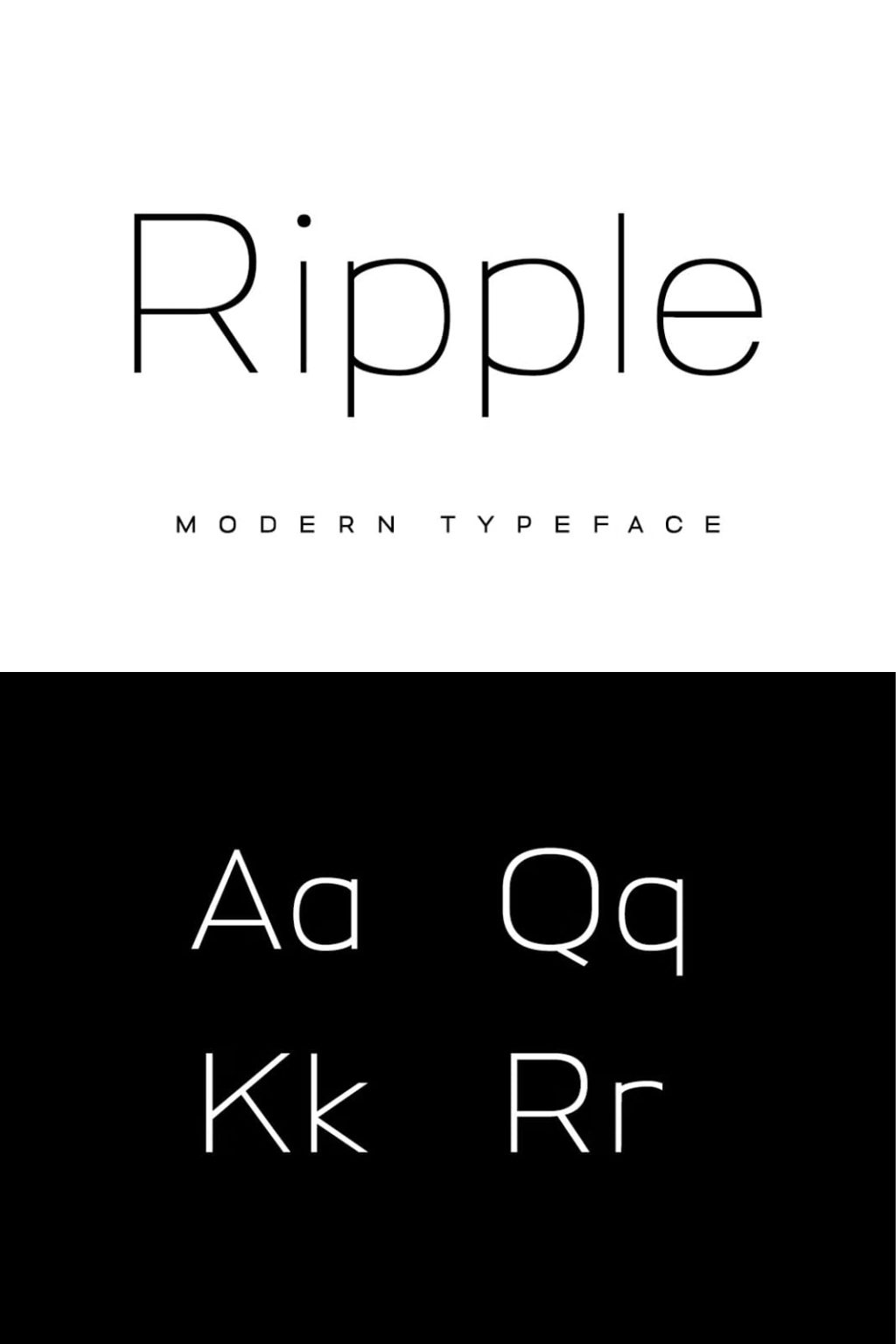 RIPPLE - Minimal & Modern Typeface - Leasted - Graphics Template Resources