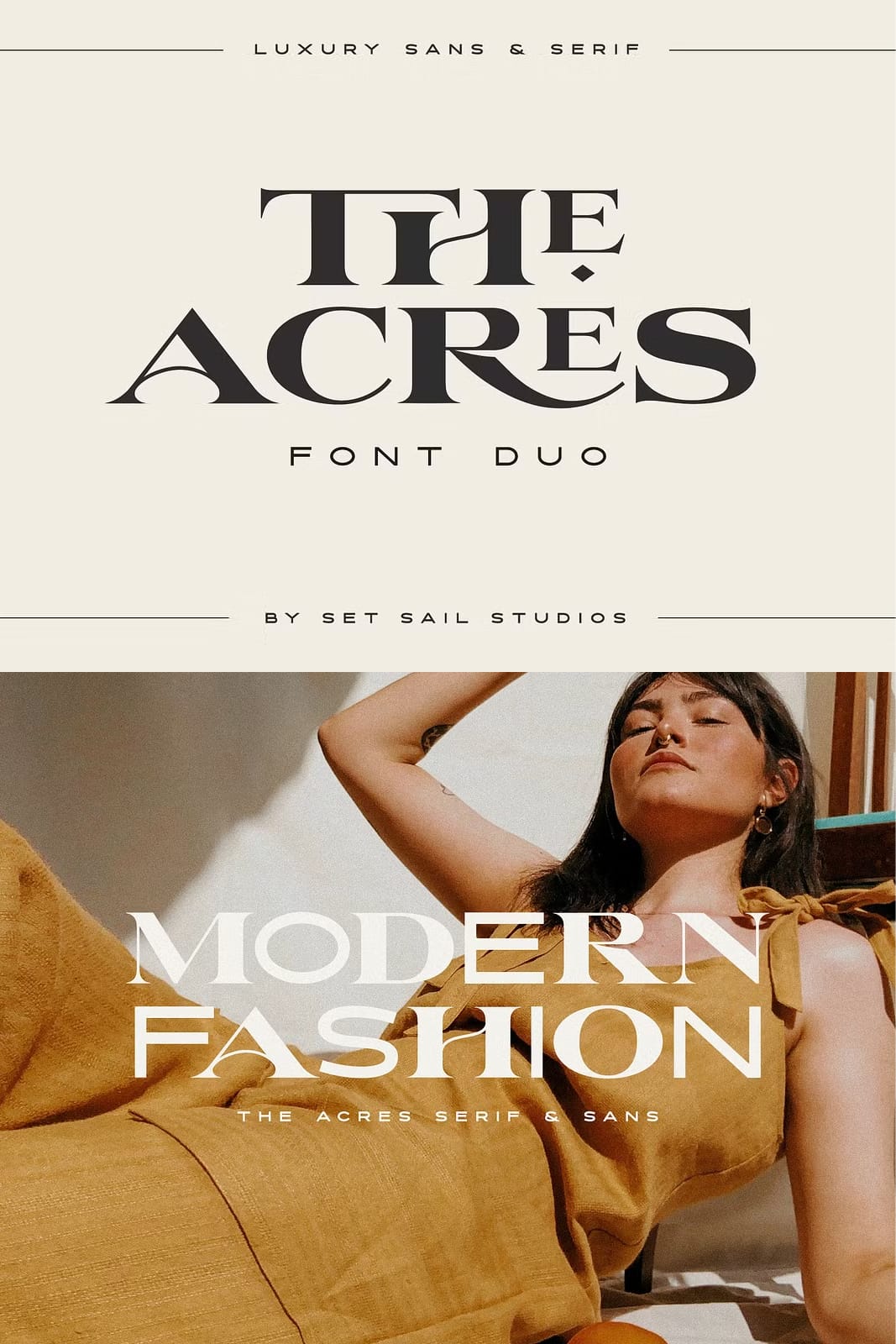 The Acres Font Duo - Leasted - Graphics Template Resources