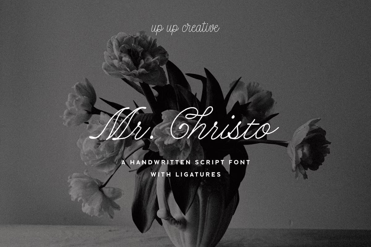 Mr Christo Calligraphy Script Font - Leasted - Graphics Template Resources