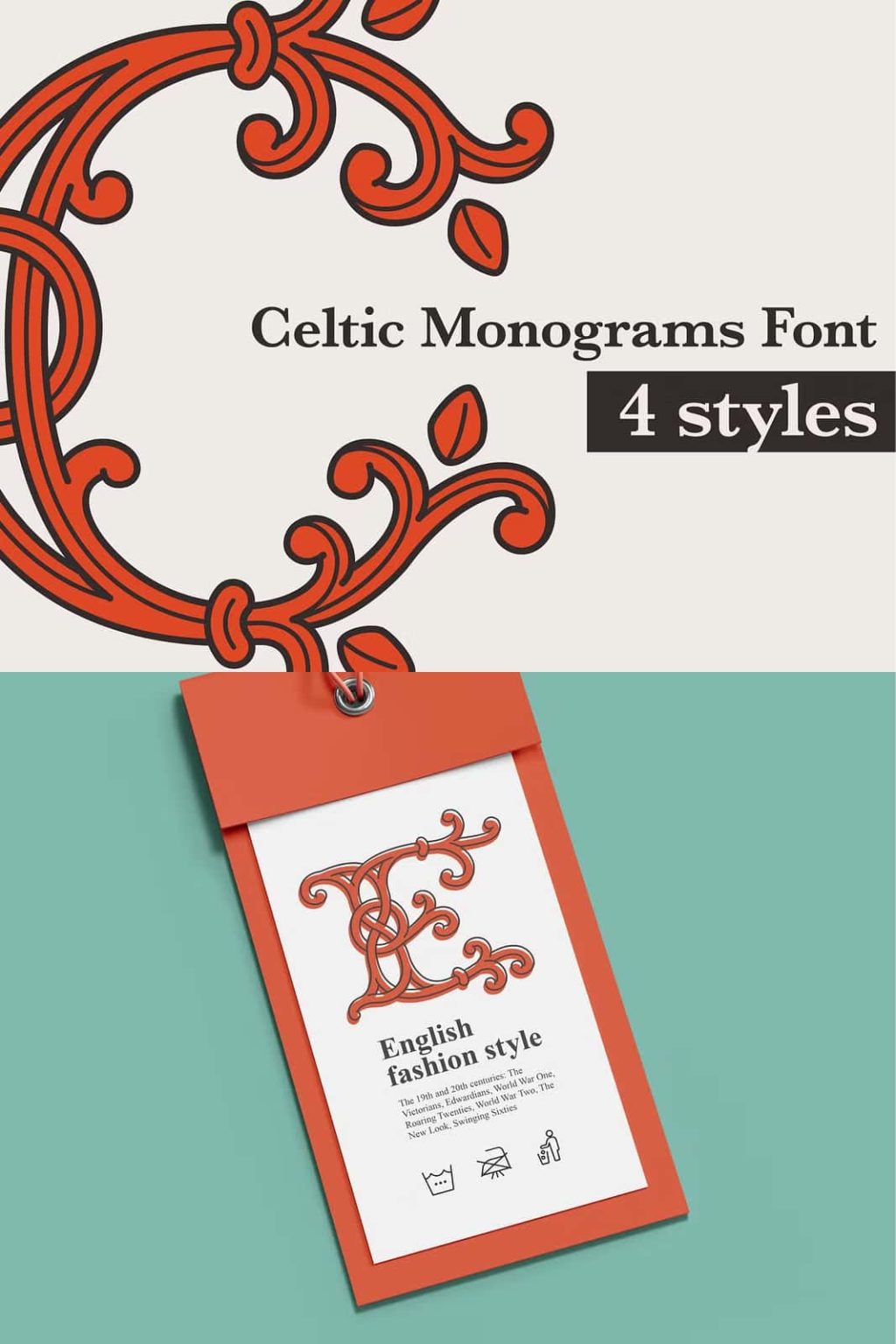 Celtic Monograms Font Family - Leasted - Graphics Template Resources