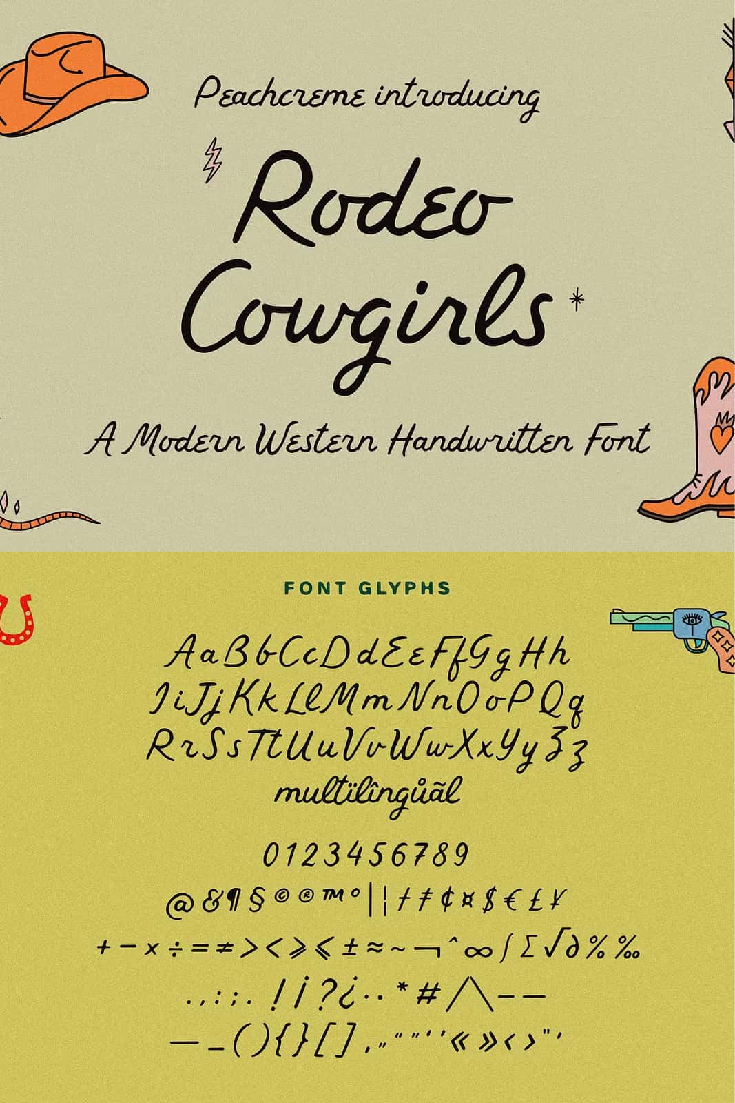 Rodeo Cowgirls // Western Font - Leasted - Graphics Template Resources
