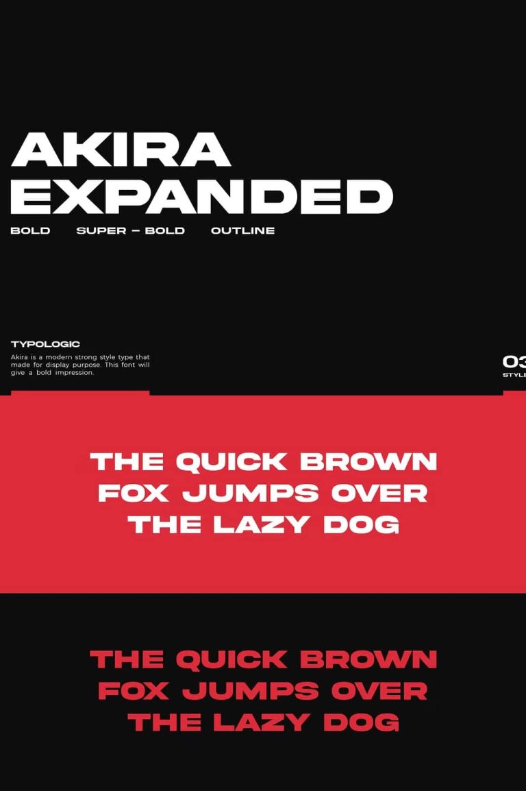 Akira Expanded - Leasted - Graphics Template Resources