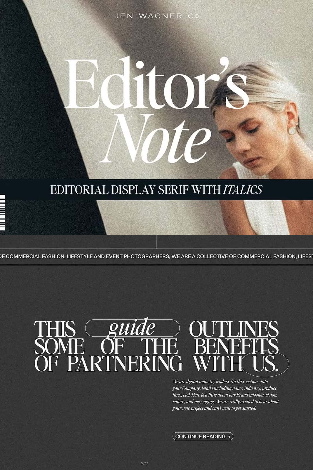 Editor's Note: Clean Editorial Serif - Leasted - Graphics Template ...