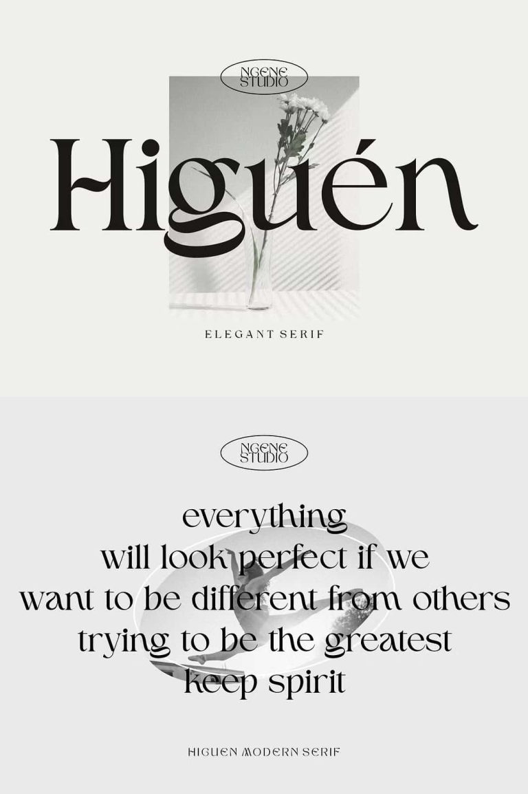 Higuen Elegant Serif - Leasted - Graphics Template Resources