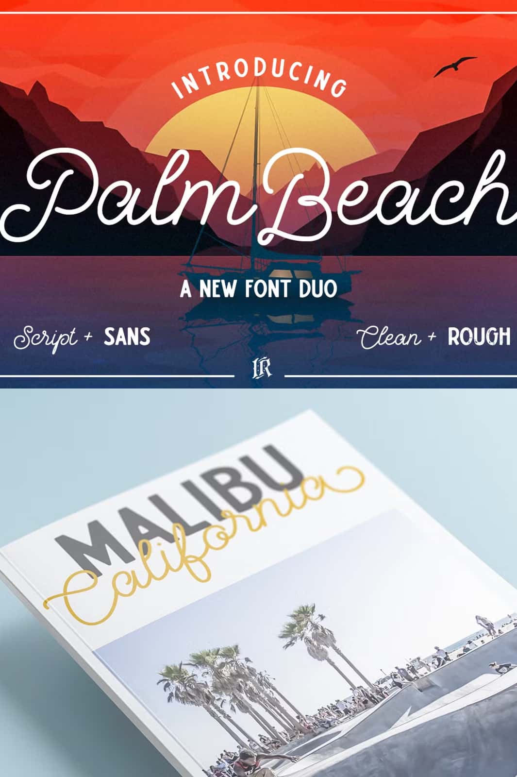 Palm Beach Font Duo - Leasted - Graphics Template Resources