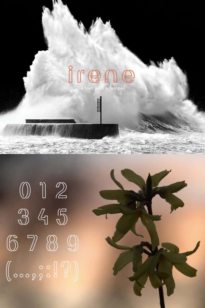 irene - a font with a temper - Leasted - Graphics Template Resources