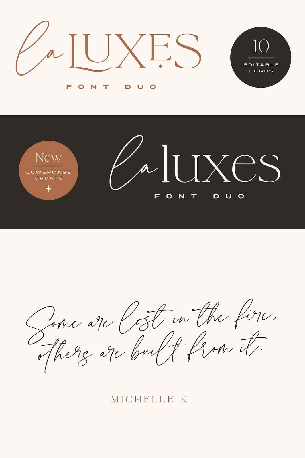 La Luxes Font Duo + Logos (Updated!) - Leasted - Graphics Template ...
