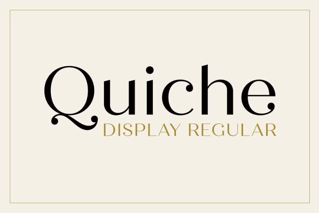 Quiche Display Regular Font - Leasted - Graphics Template Resources