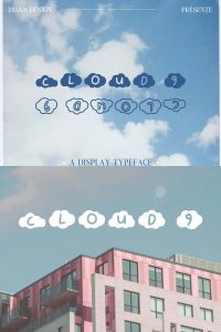 Cloud 9 - A display font - Leasted - Graphics Template Resources