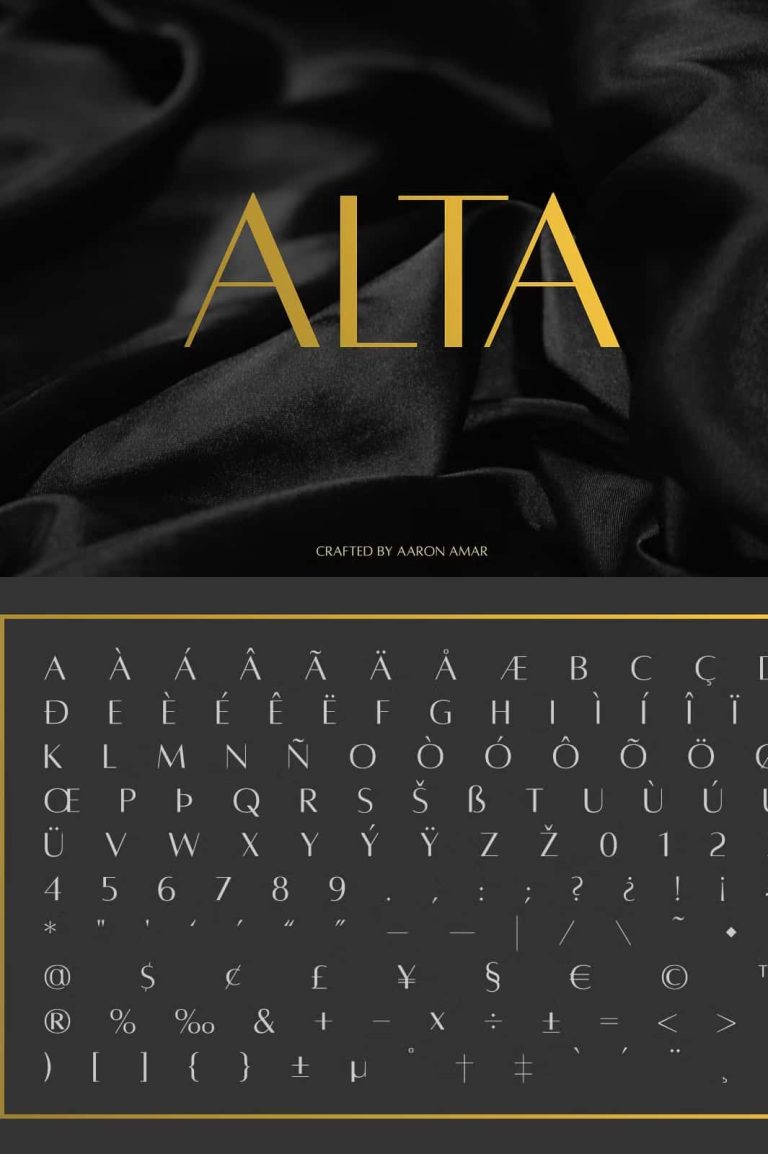 Alta Typeface (3 Weights) - Leasted - Graphics Template Resources
