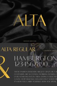 Alta Typeface (3 Weights) - Leasted - Graphics Template Resources