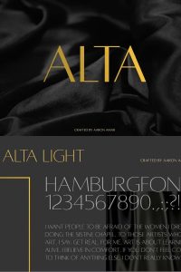 Alta Typeface (3 Weights) - Leasted - Graphics Template Resources