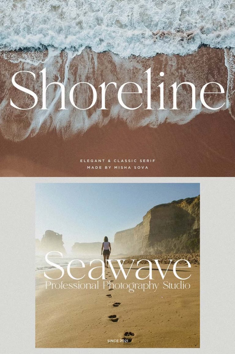 Shoreline - Elegant & Classic Serif - Leasted - Graphics Template Resources