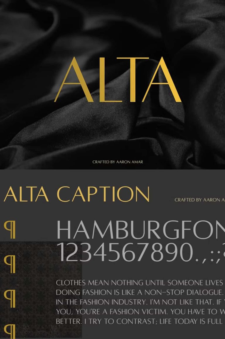Alta Typeface (3 Weights) - Leasted - Graphics Template Resources