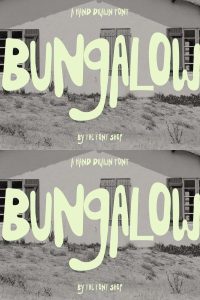BUNGALOW | HAND DRAWN FONT - Leasted - Graphics Template Resources