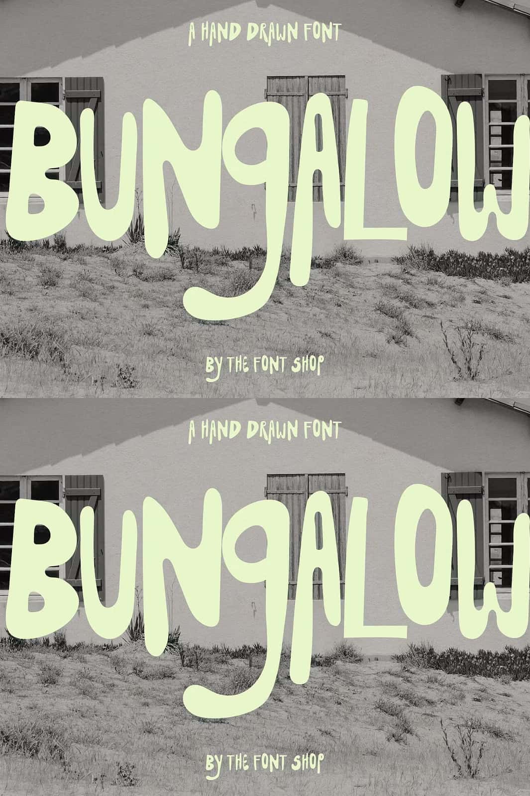 BUNGALOW | HAND DRAWN FONT - Leasted - Graphics Template Resources