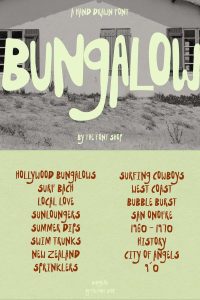 BUNGALOW | HAND DRAWN FONT - Leasted - Graphics Template Resources