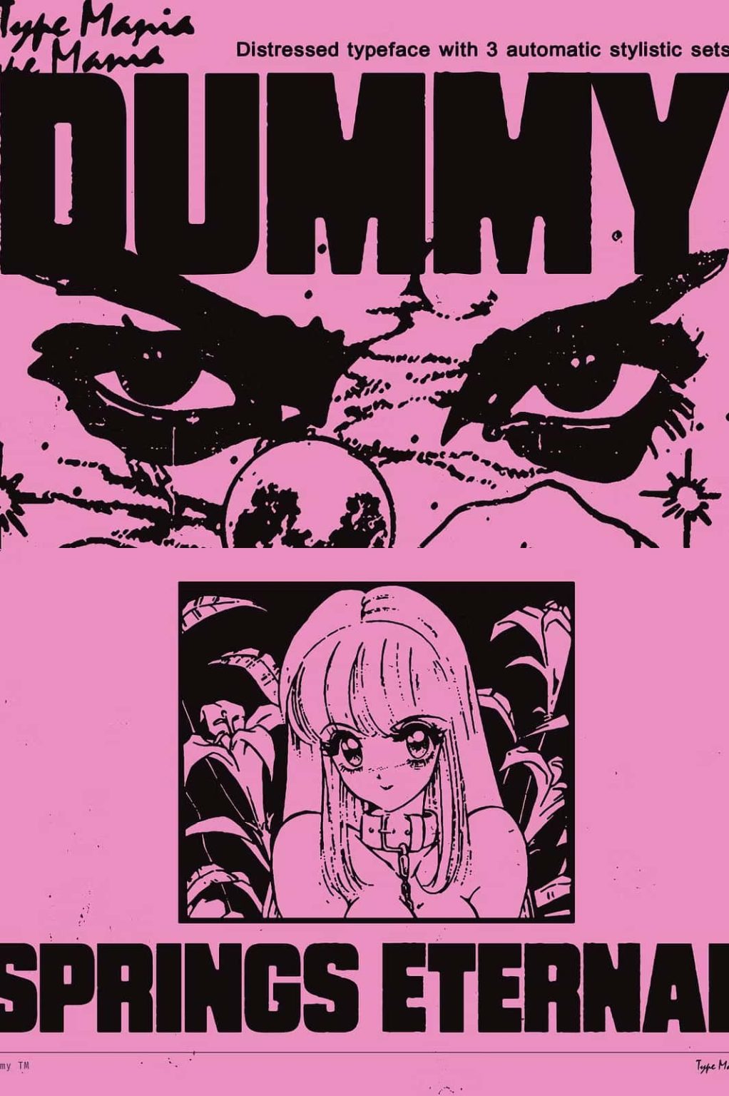 Dummy TM – Bold Distressed Type - Leasted - Graphics Template Resources