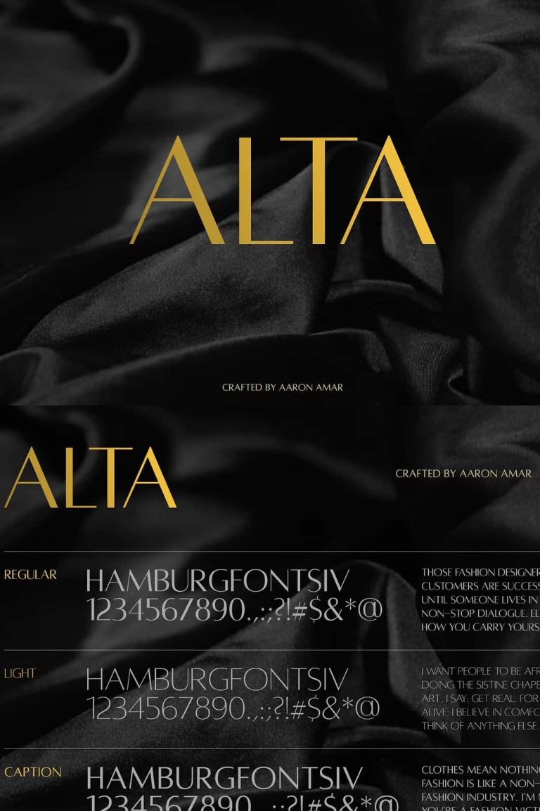 Alta Typeface (3 Weights) - Leasted - Graphics Template Resources