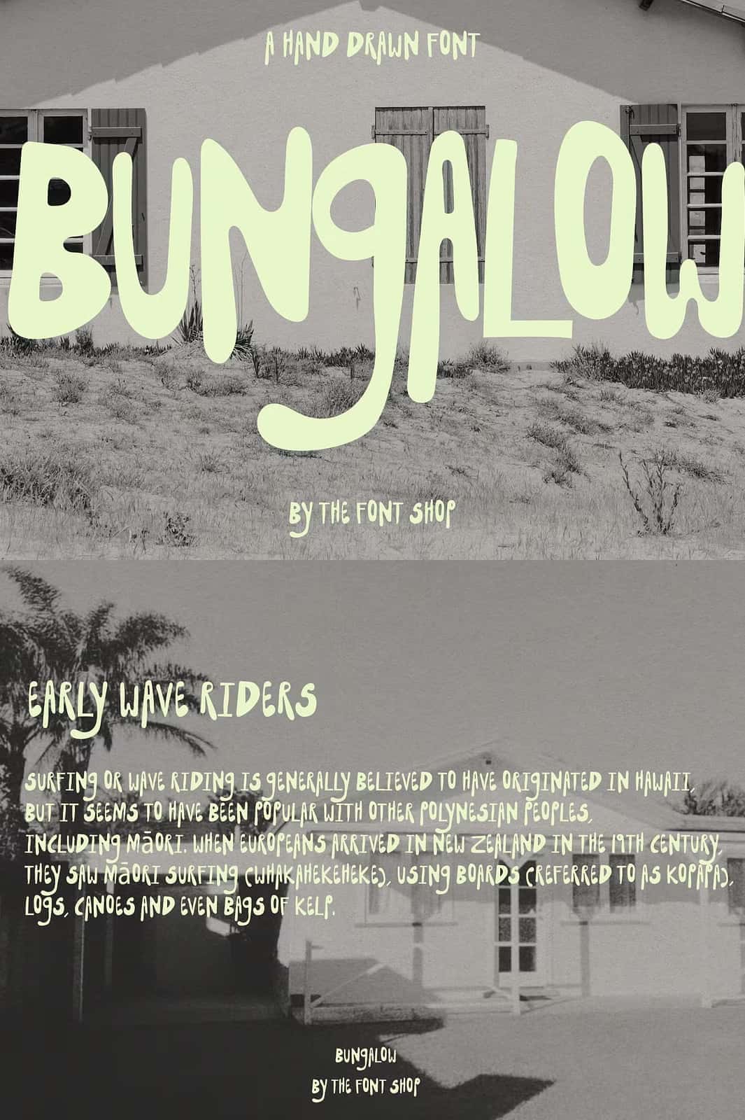 BUNGALOW | HAND DRAWN FONT - Leasted - Graphics Template Resources