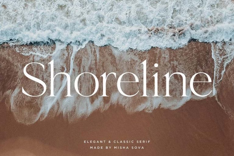Shoreline - Elegant & Classic Serif - Leasted - Graphics Template Resources