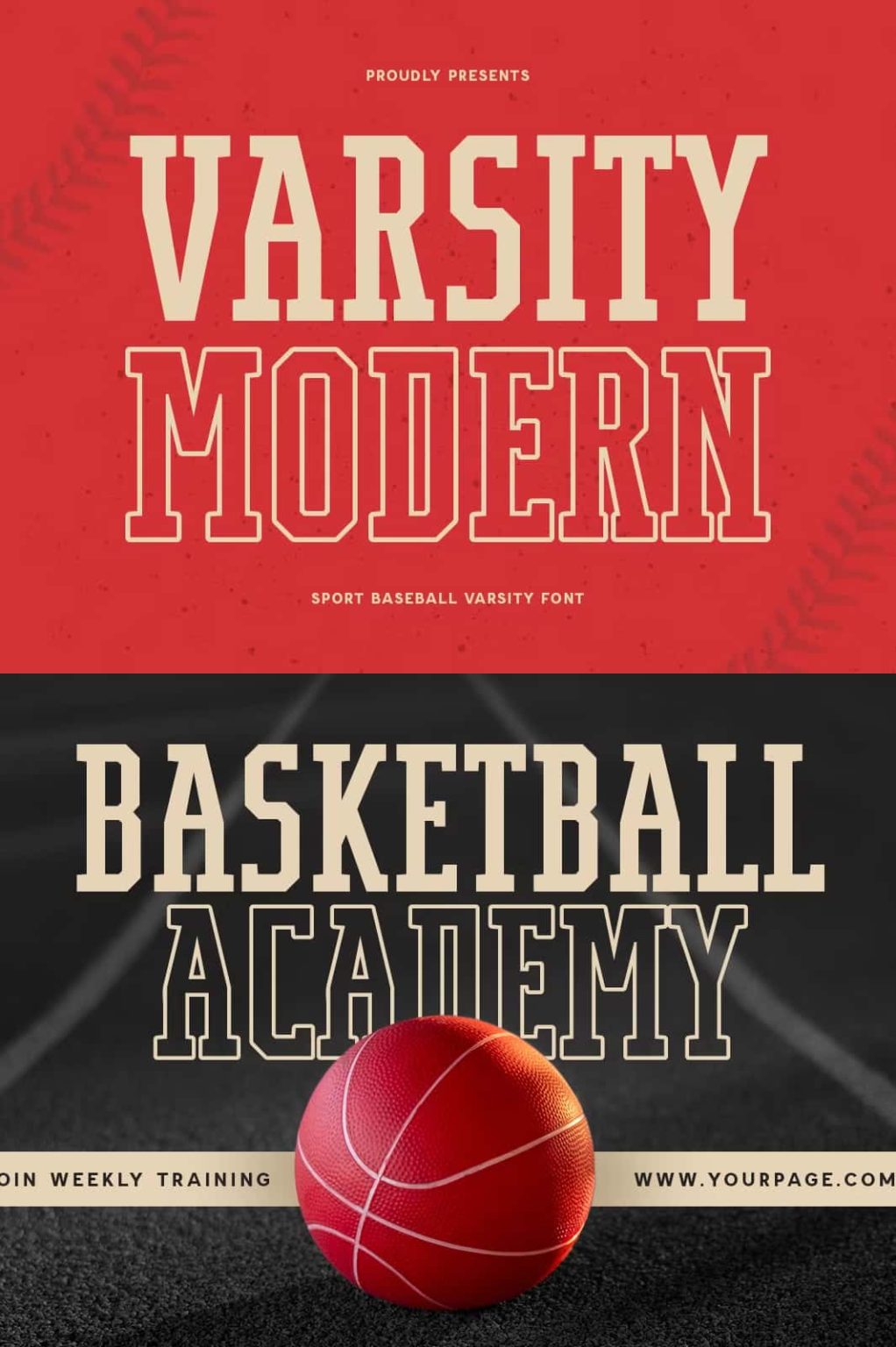 Varsity Modern - Sport Baseball Font - Leasted - Graphics Template ...