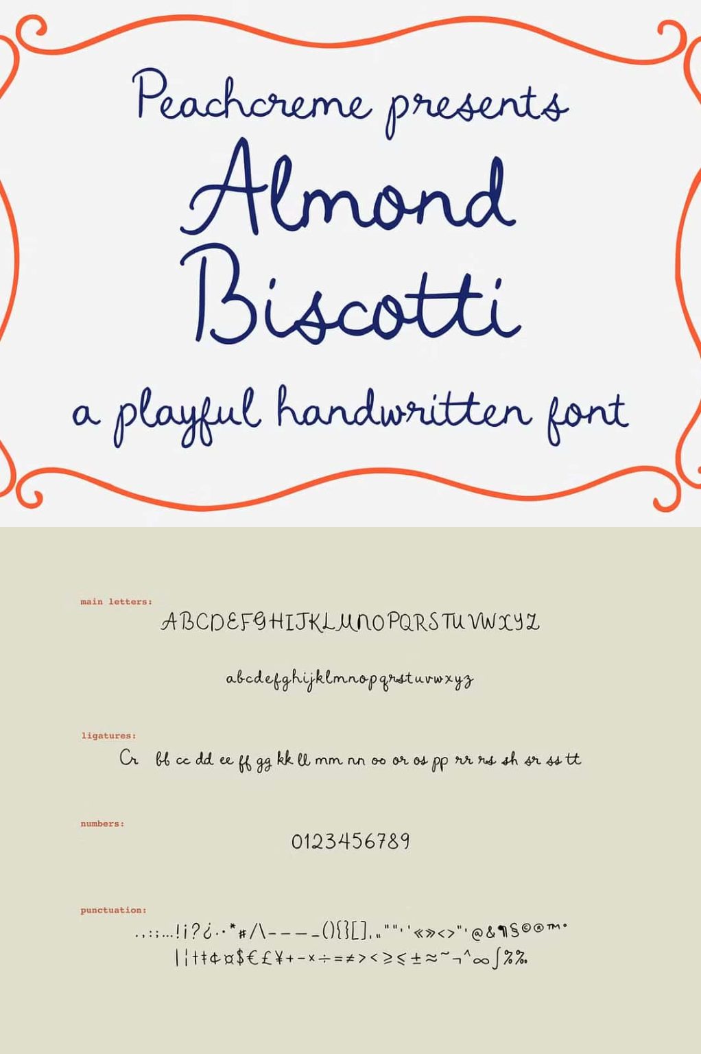 Almond Biscotti - Hand drawn font - Leasted - Graphics Template Resources
