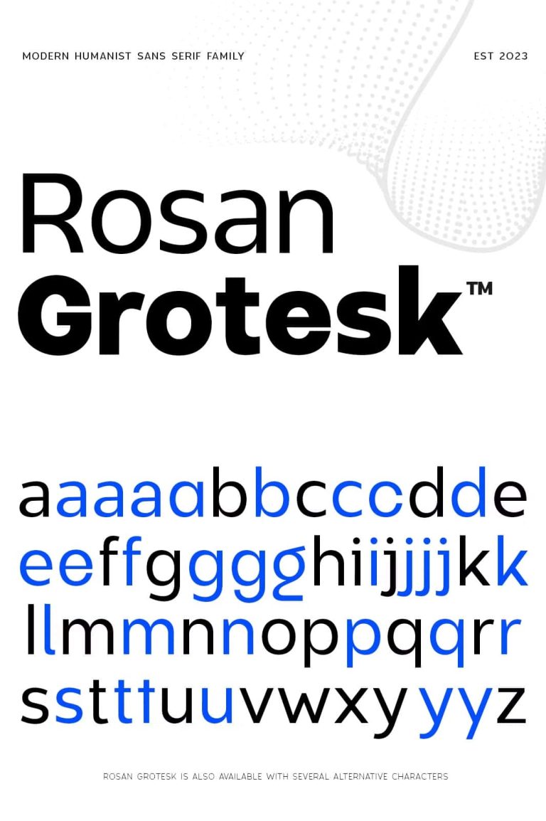Rosan Grotesk - Modern Humanist Font - Leasted - Graphics Template ...