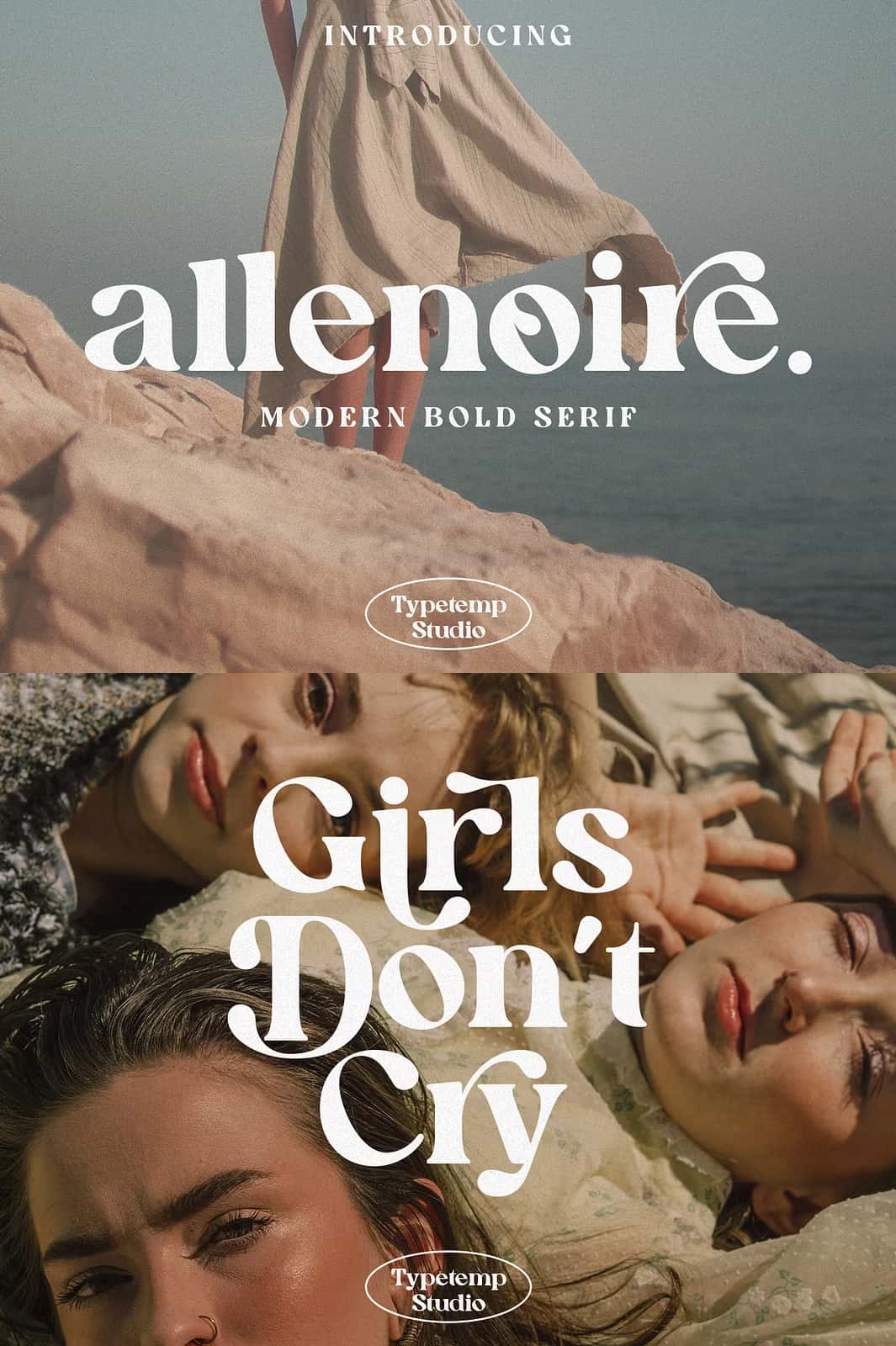 Allenoire - Modern Bold Serif Font - Leasted - Graphics Template Resources