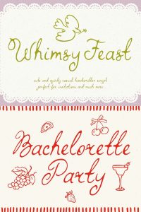 Whimsy Feast Whimsical Wedding Font - Leasted - Graphics Template Resources