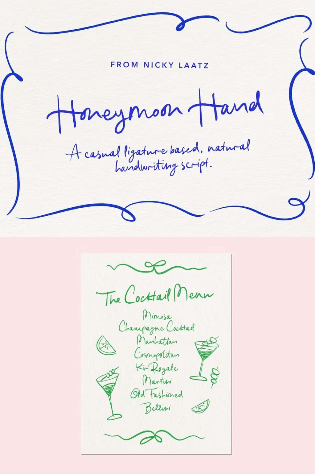 Honeymoon Hand Script & Doodles - Leasted - Graphics Template Resources