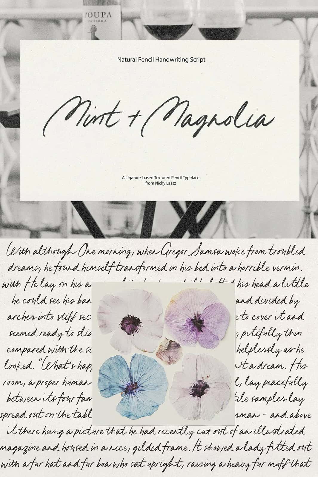 Mint + Magnolia Typeface - Leasted - Graphics Template Resources