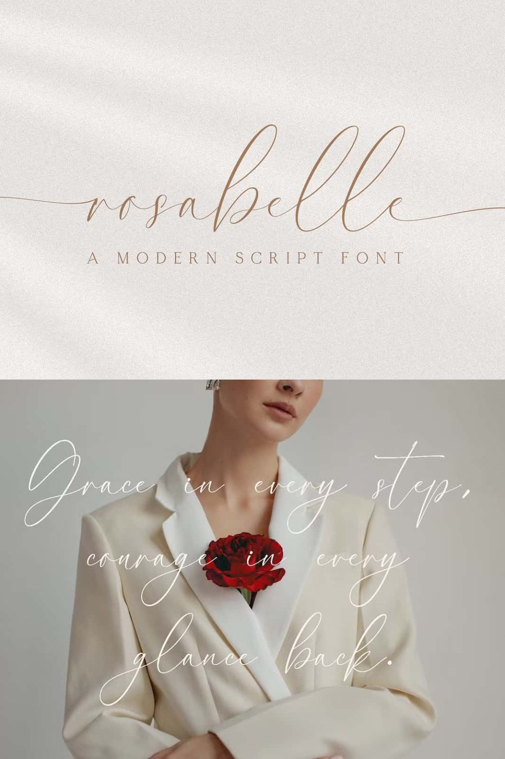 Rosabelle A Modern Script Font - Leasted - Graphics Template Resources
