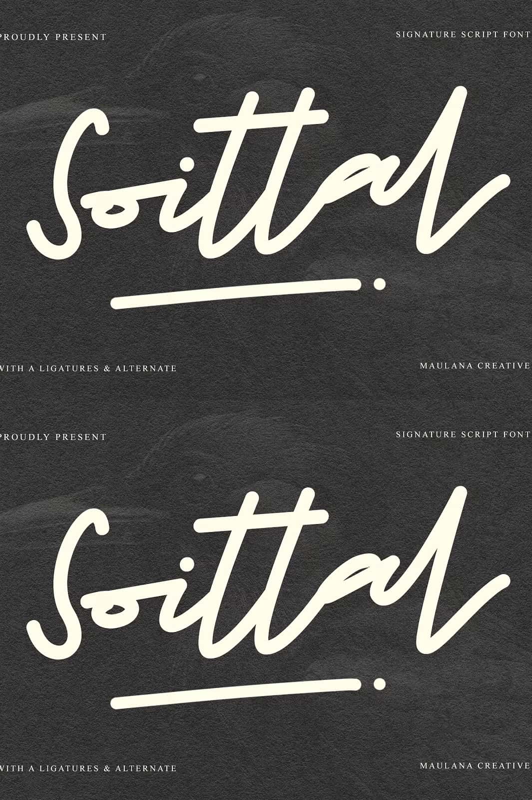 Soittal Signature Script Font - Leasted - Graphics Template Resources