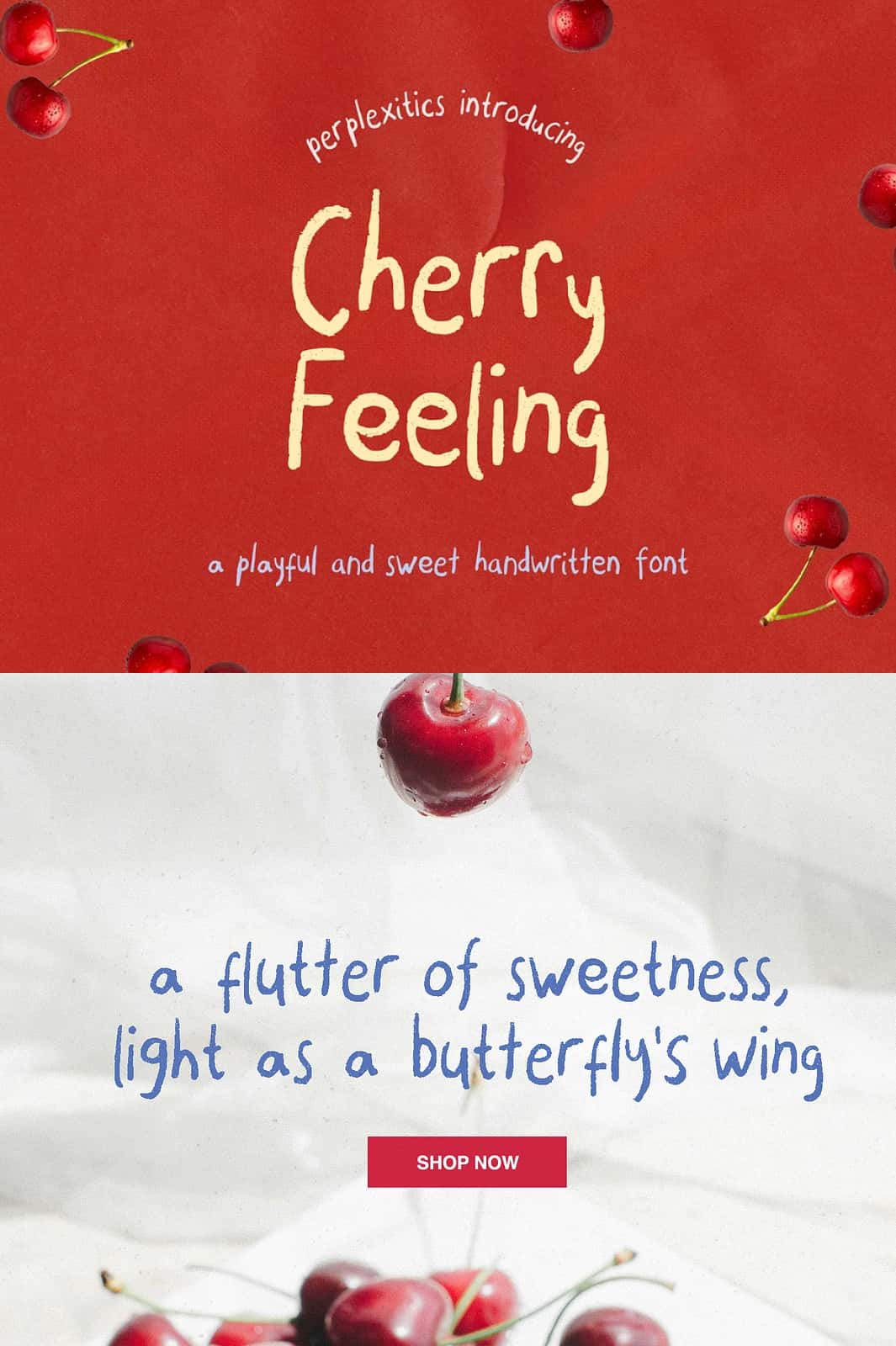 Cherry Feeling Handwritten Font - Leasted - Graphics Template Resources