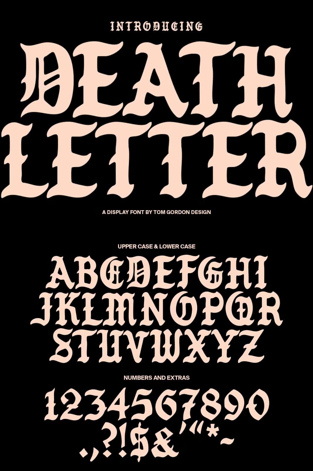 Death Letter Font - Leasted - Graphics Template Resources