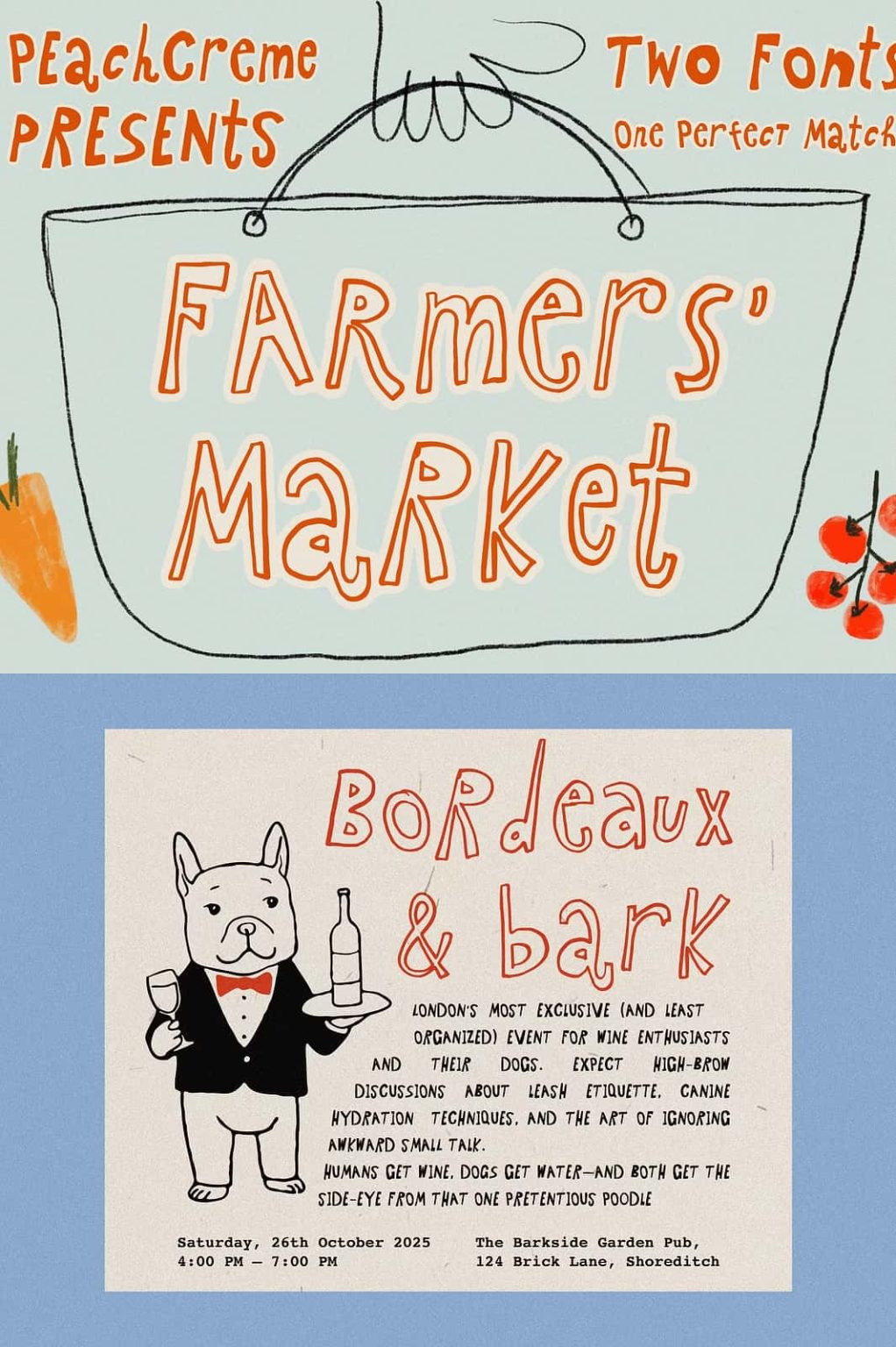 Farmers' Market // Font Duo - Leasted - Graphics Template Resources