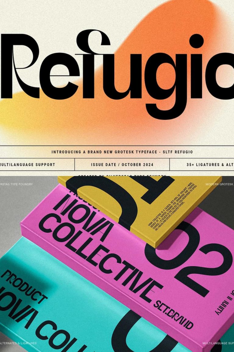 SLTF Refugio - Modern Grotesk Font - Leasted - Graphics Template Resources