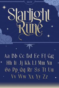 Starlight Rune: A Magical Typeface - Leasted - Graphics Template Resources