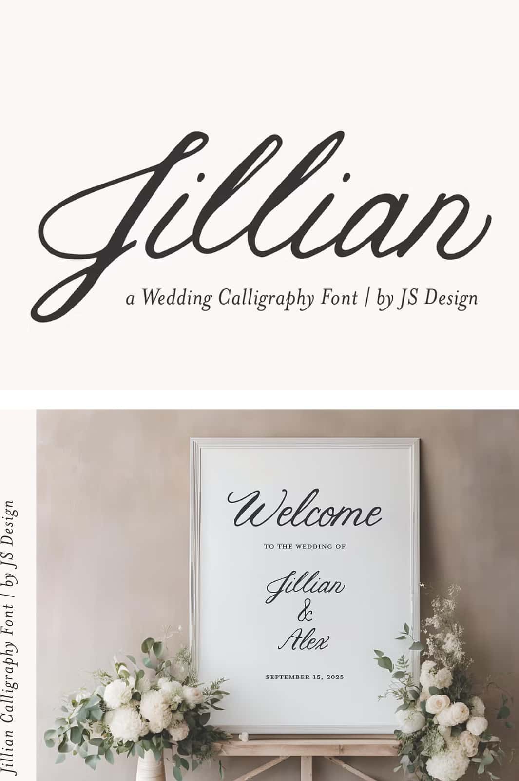 Jillian | Wedding Calligraphy Font - Leasted - Graphics Template Resources