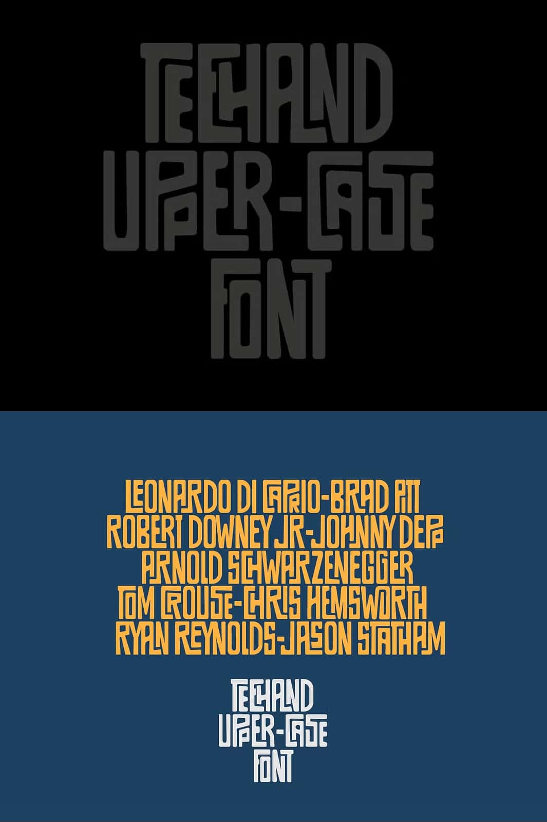 Teehand font - Leasted - Graphics Template Resources